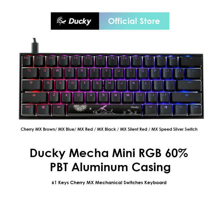 Ducky Mecha Mini RGB 60% PBT Aluminum Casing Mechanical Keyboard | Lazada