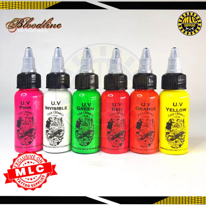 MLC Bloodline UV Ink 1 Ounce | MLC Tattoo Supplies | Lazada PH
