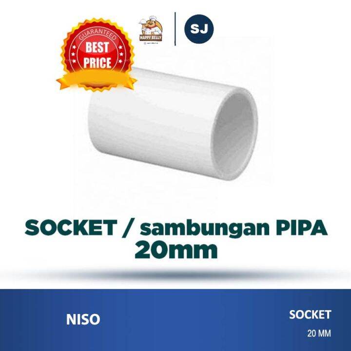 10 PCS Sok 20mm / Sock Pipa Listrik / Sambungan Pipa Listrik / Socket ...