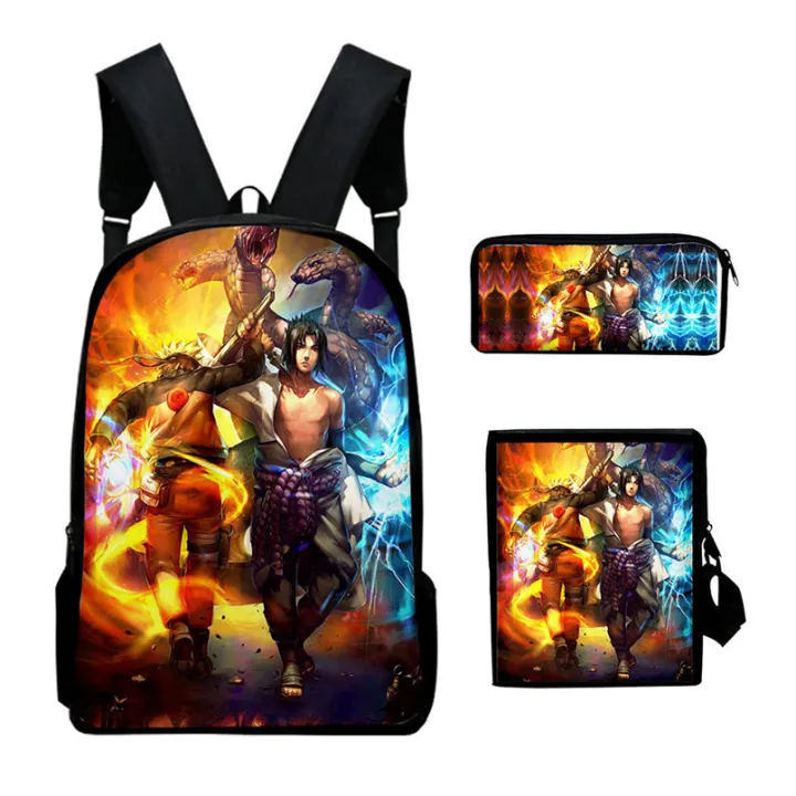 Anime Boruto Kakashi Uzumaki Sasuke Backpack School Notebook Travel ...