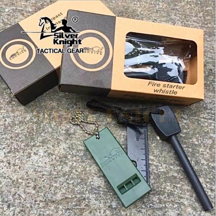 Survival Magnesium Flint Stone Fire Starter Kit Emergency Gear Kits ...