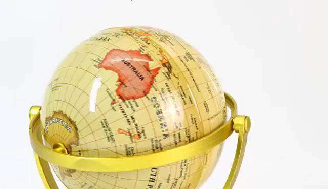 Vintage Style 360° Rotating Globe Swivel Map Earth Geography World ...