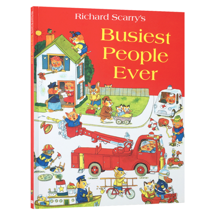 Milu Picture Book Busiest People Ever Textbook Richard Scarry Original ...