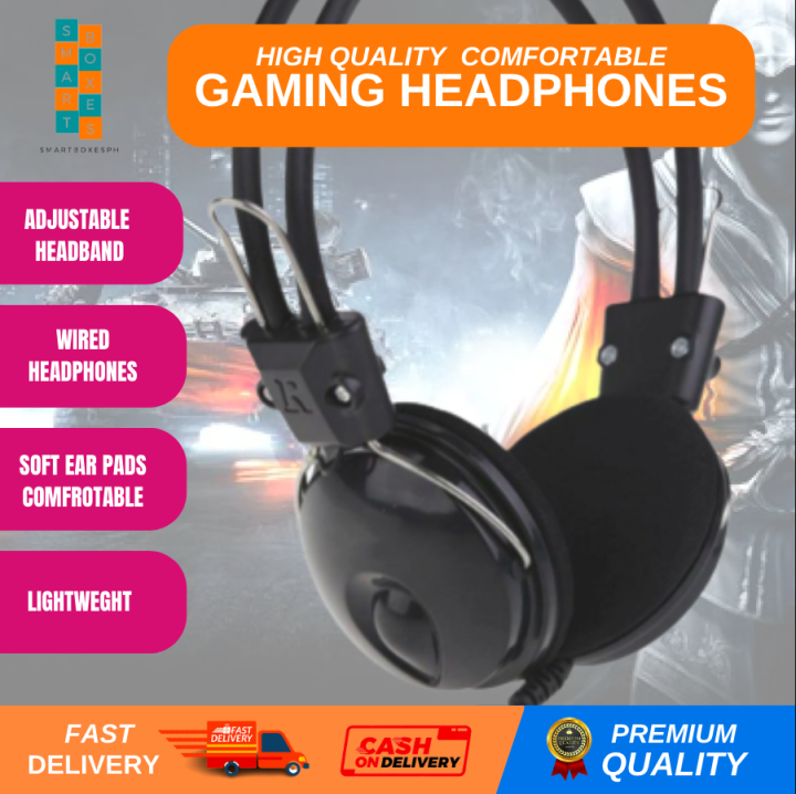 SmartBoxesPH - Gaming Headphones for PC Computer On-ear Gaming Headset Headphones Perfect ...