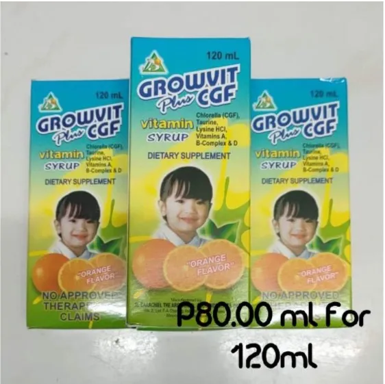 GROWVIT PLUS CGF Vitamins 120ML | Lazada PH