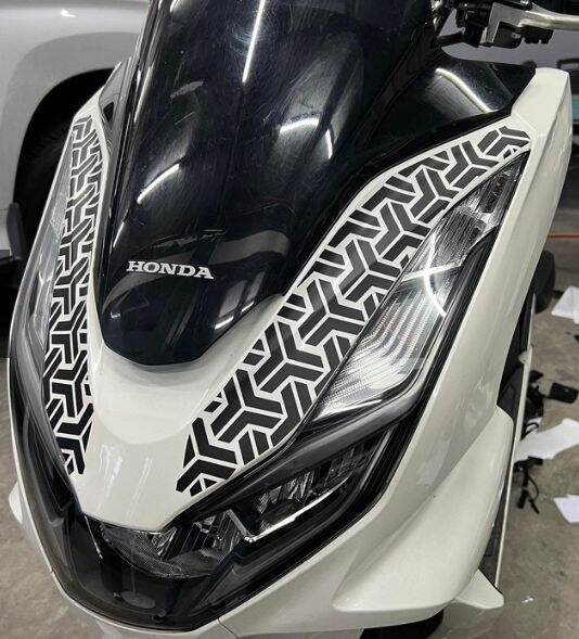 Honda Pcx 160 v1 Giometric Accent Front Cover Decals Sticker | Lazada PH