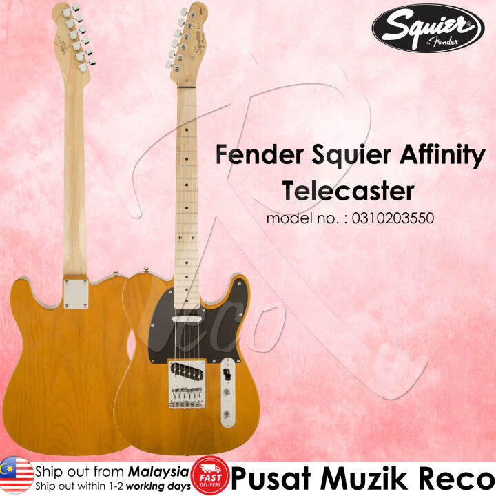 Fender Squier 0310203550 Affinity Telecaster Electric Guitar ...