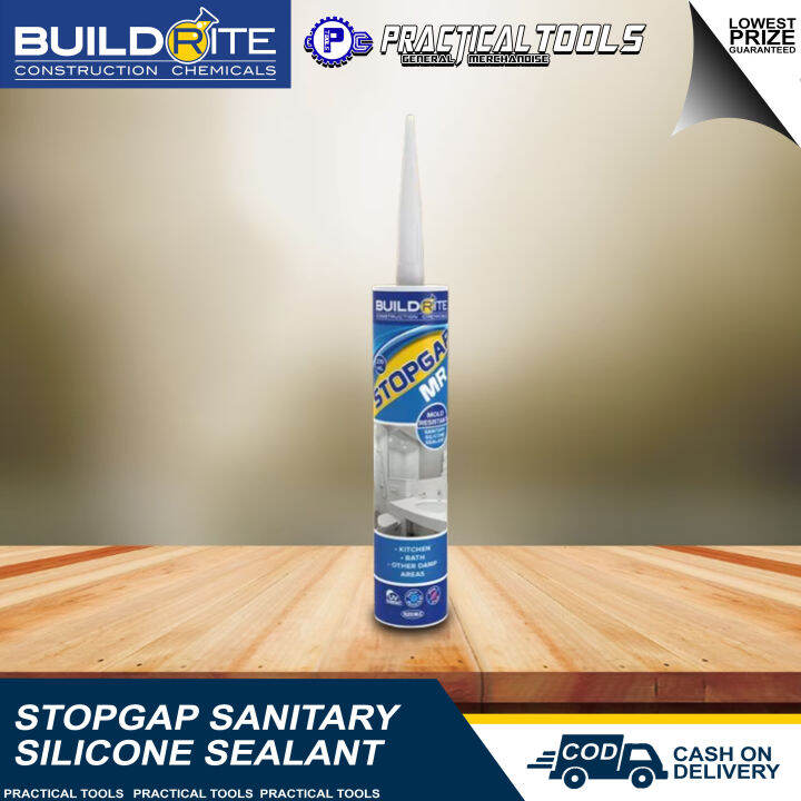 BUILDRITE STOPGAP SANITARY SILICONE SEALANT 270ML | Lazada PH