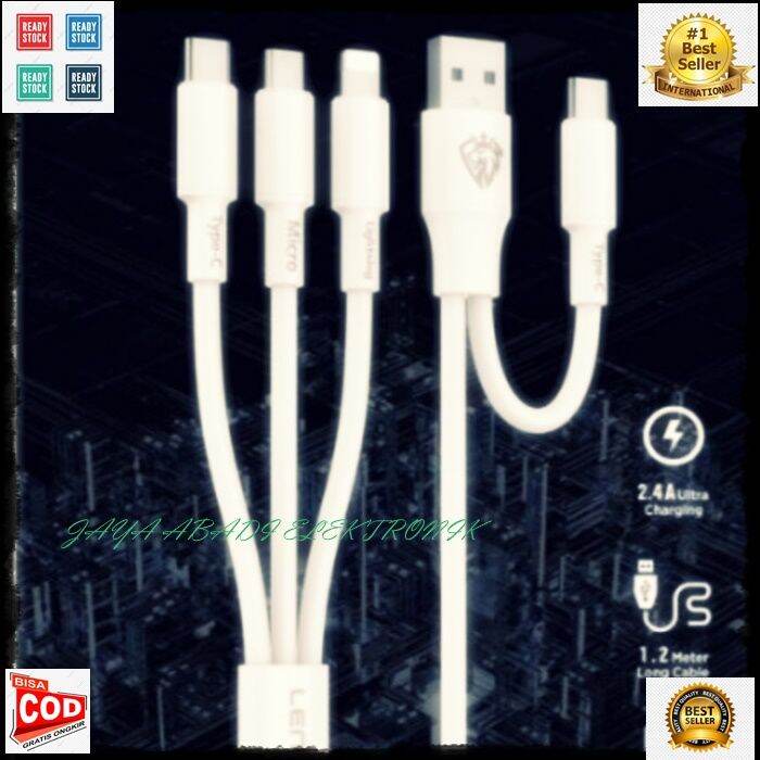 J428 ORIGINAL 6IN1 MULTI KABEL DATA SUPER FAST CHARGING CABLE FASTER ...