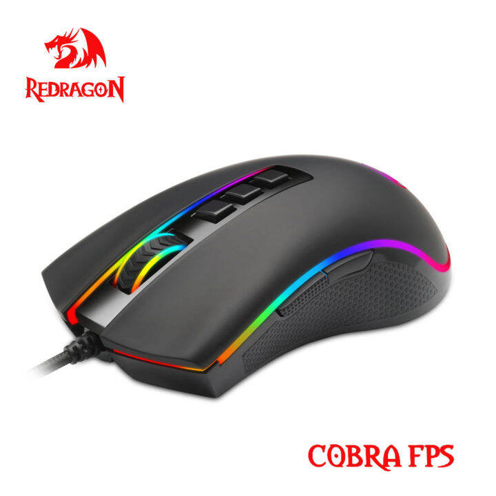 Redragon COBRA FPS M711-FPS RGB USB Wired Gaming Mouse 24000 DPI 9 ...