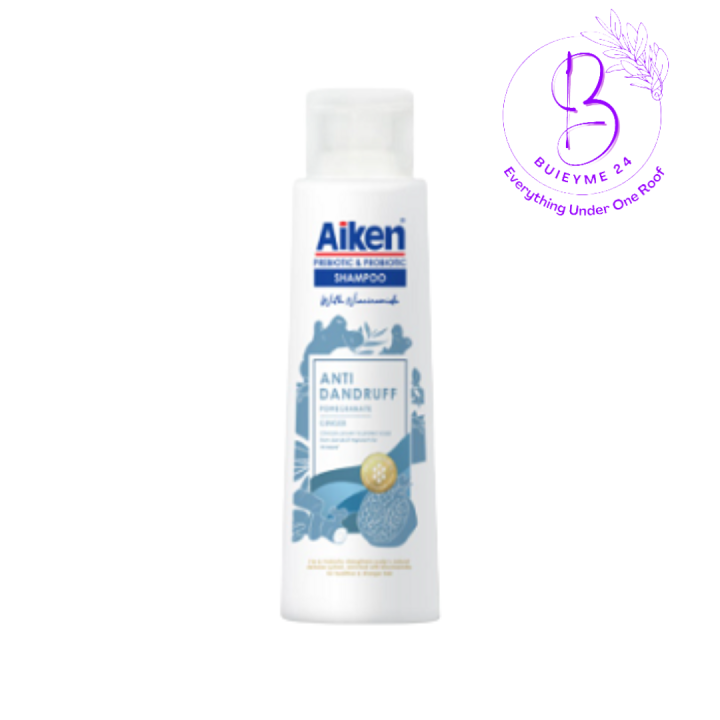 Ready Stock Aiken Prebiotic And Probiotic Shampoo With Niacinamide Anti Dandruff Pomegranate