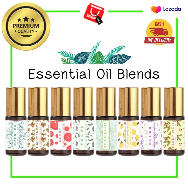 100% Organic & Pure Daily Care Aromatherapy Essential Oil Synergy Blend ...