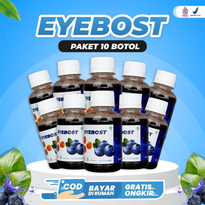 Eyebost – Madu Herbal Vitamin Mata Paket 10 Botol 130ml | Lazada Indonesia