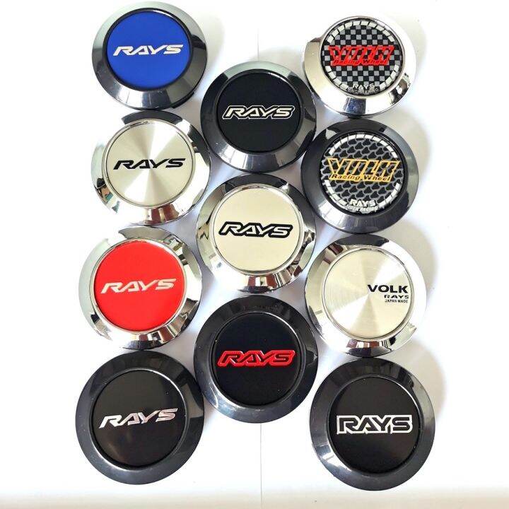 Style car 4pcs 68mm Car sport rim wheel cap VOLK RACING RAYS Volk ...
