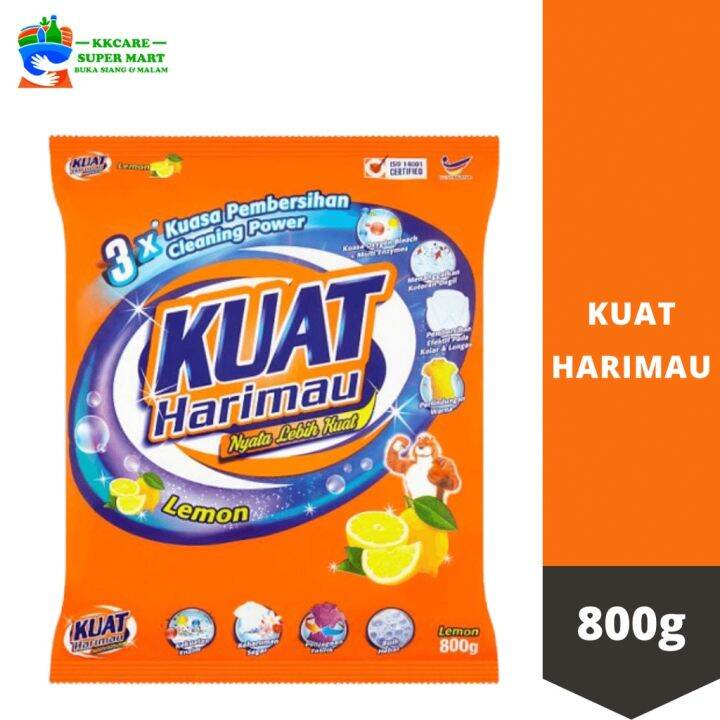 Kuat Harimau - Lemon Powder Detergent 800g | Lazada