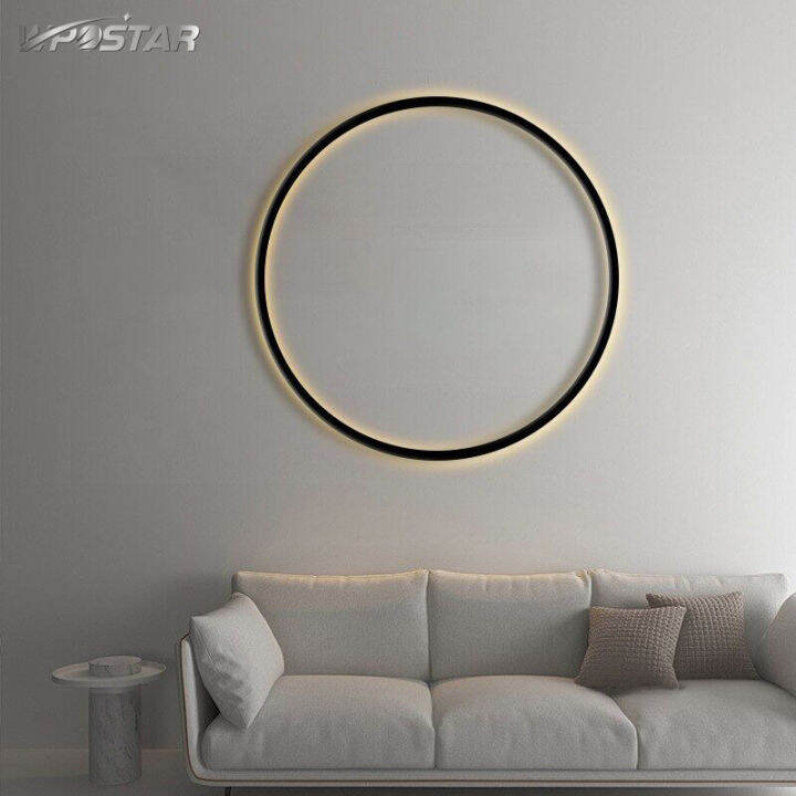 Ring Led Wall Light Nordic Minimalist Round Wall Lamp for Living Room ...