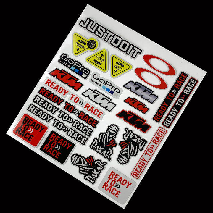 Reflective Motorcycle Decals Tank Stickers Helmet Visor warning Sticker ...