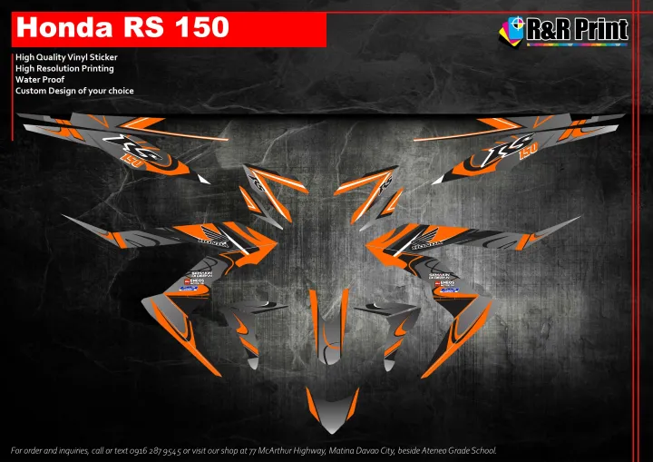 Honda RS 150 Decal Sticker | Lazada PH
