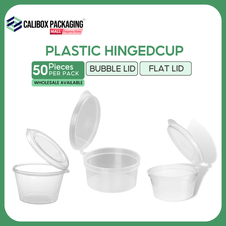 Calibox Packaging Microwable Plastic Hinged Cup Sald Cup 50pcs | Lazada PH