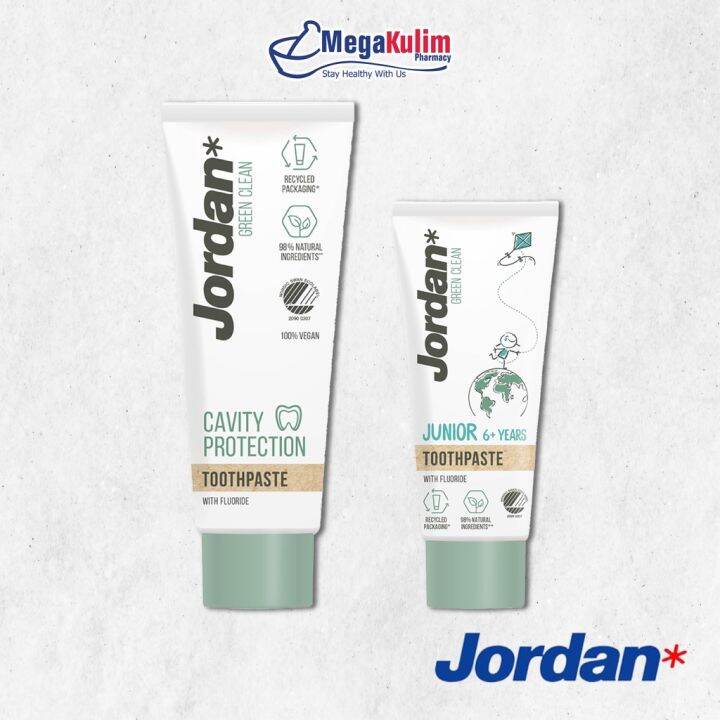 Jordan Green Clean Toothpaste Adult 75mL / Kids 50mL | Lazada