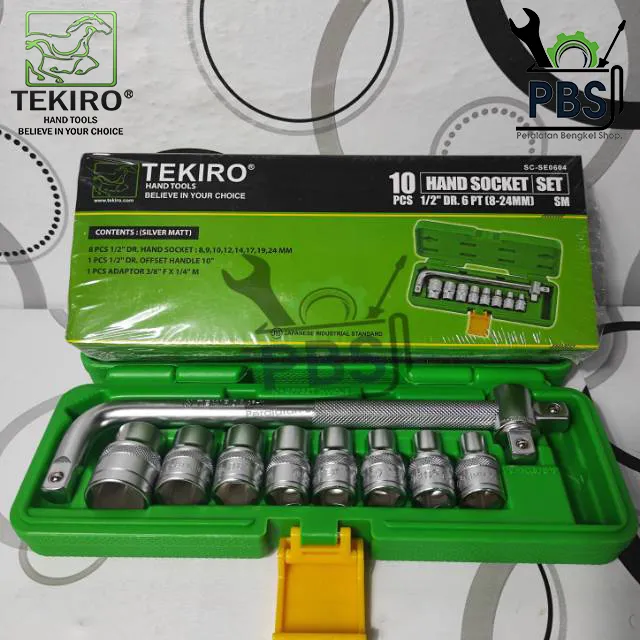 Kunci Sok TEKIRO . Kunci Sok TEKIRO 10 PCS . Kunci Sok Set TEKIRO 8mm ...