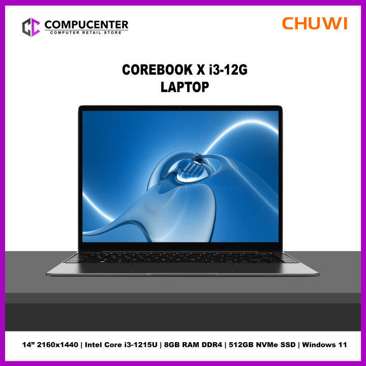 CHUWI COREBOOK X i3-1215U | 14inches 2160x1440 | 8GB RAM | 512GB SSD ...