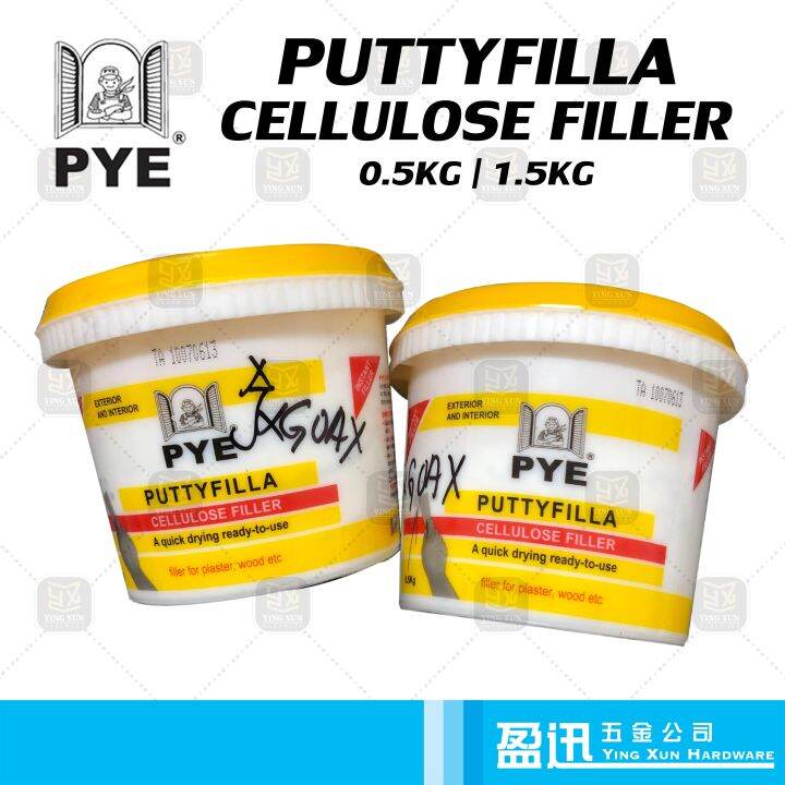 PYE Ready Mixed Acrylic Based Filler PuttyFilla Cellulose Filler White ...