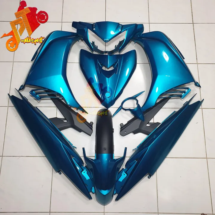 Yamaha Lc 135 Cover Set CYAN GREEN YSUKU Hijau V2 V3 V4 V5 V6 | Lazada