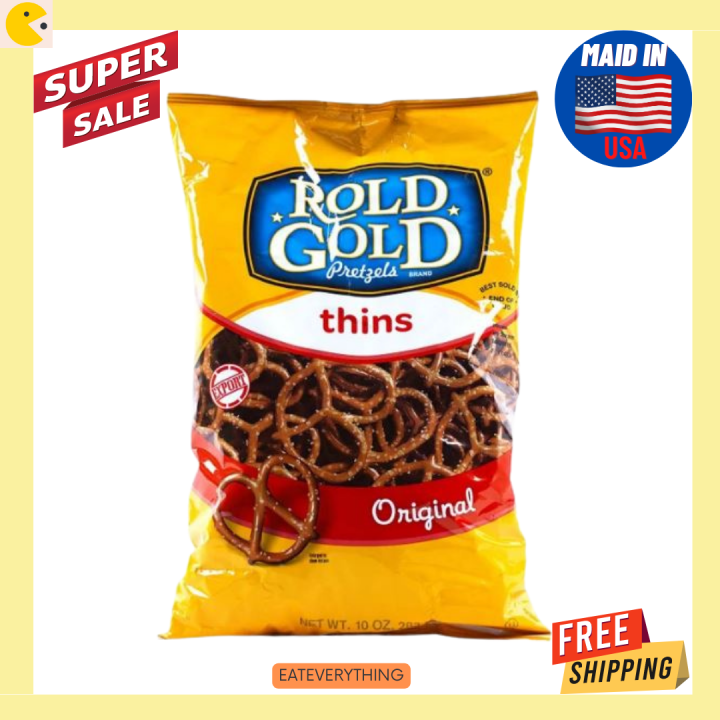 Rold Gold Pretzels Classic Thins 283g ขนม เพรทเซิล ขนมขบเคี้ยว ขนมปัง ...