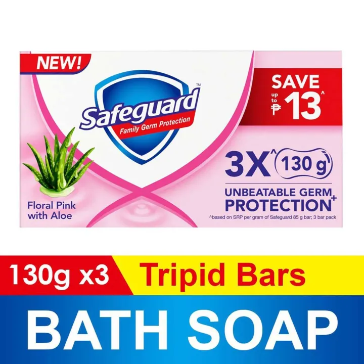Safeguard Soap Floral Pink with Aloe 130G X 3'S | Lazada PH