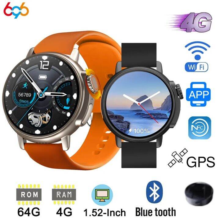 X800 Ultra Women RAM 4GB ROM 64GB K8 4G Call GPS Smart Watch NFC Wifi ...