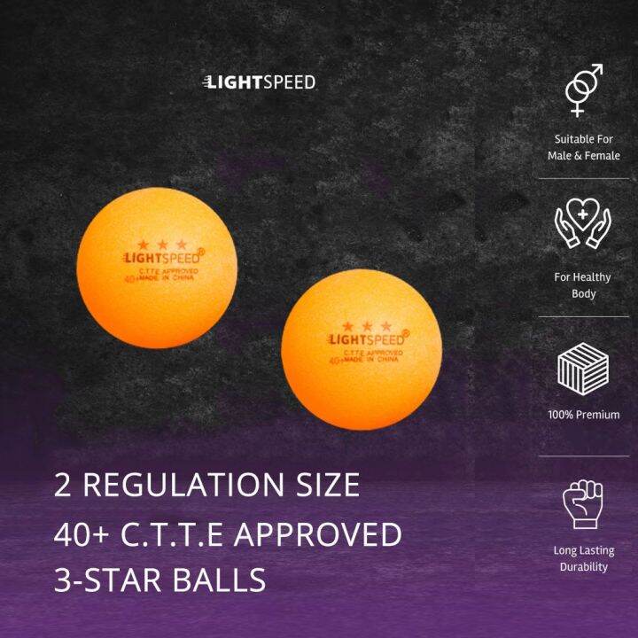 LIGHTSPEED Bola Pingpong / Bola Tenis Meja ABS | Lazada Indonesia
