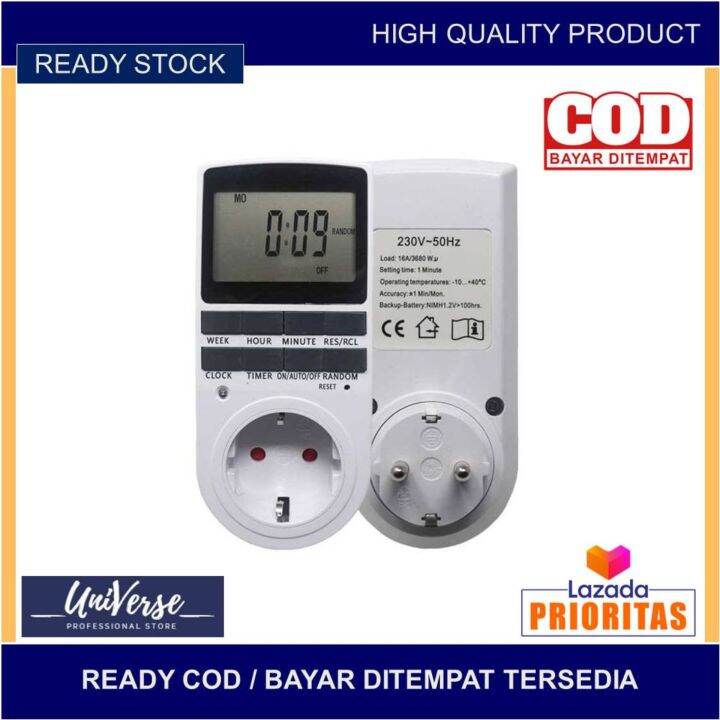Stop Kontak Digital Dapat diatur Waktu Penggunaan Time Stopper ...