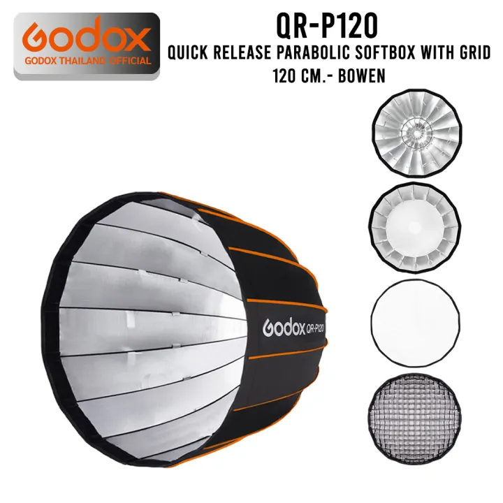 Godox Softbox QR-P120 With Grid - Quick Release Parabolic Softbox 120 ...
