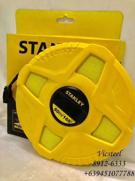 Stanley Fiber Tape Measure 50 meters fiberglass measuring tape | Lazada PH