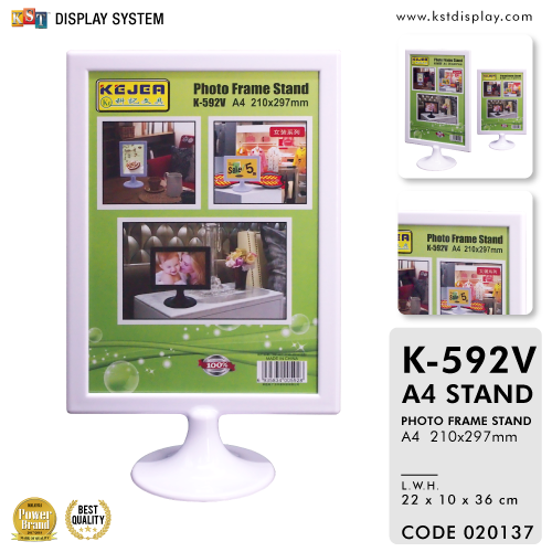 A4 Size Frame Stand For Brochure Catalogue Photo Menu Flyers Office ...