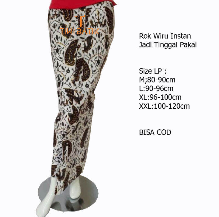 Rok Wiru Wanita Motif Batik Adat Jogja Mataraman Tinggal Pakai | Lazada ...
