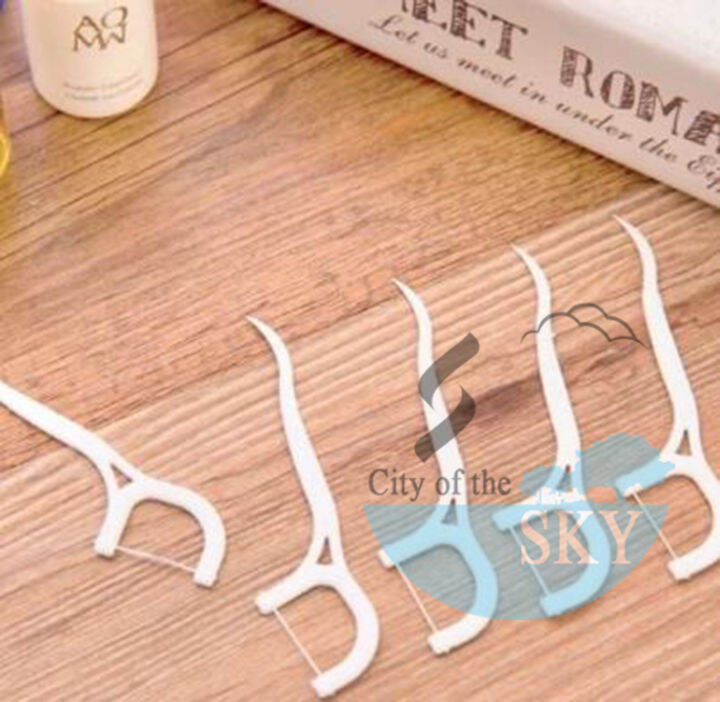 Teeth clean care floss thread dental flosser plastic (30pcs) | Lazada PH