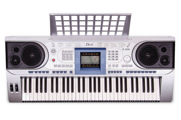 DAVIS KEYBOARD D-206 (w/ SONGBOOK, ADOPTOR, CHORD STAND, AND MANUAL ...