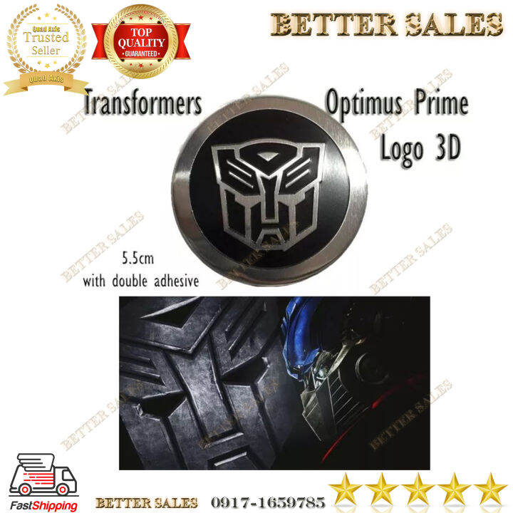 TRANSFORMER CAR Motorcycle Logo 3D Aluminum STICKER DECALS | Lazada PH