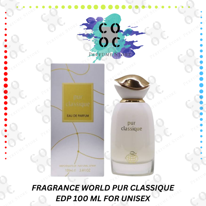 FRAGRANCE WORLD PUR CLASSIQUE EDP 100ML FOR UNISEX | Lazada Indonesia