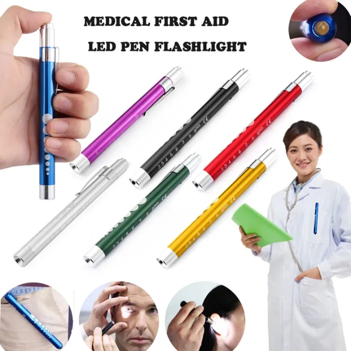 LLT LED Pocket First Aid Penlight Eye Nose Dental Flashlight Otoscope ...