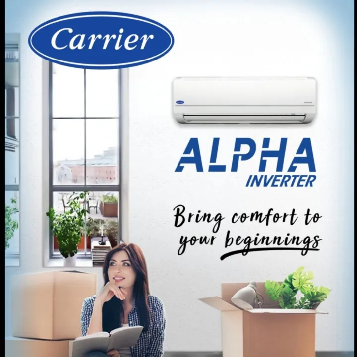 1.5 HP Carrier FP 53GCVBE013-303P Alpha Series Inverter Split Type ...