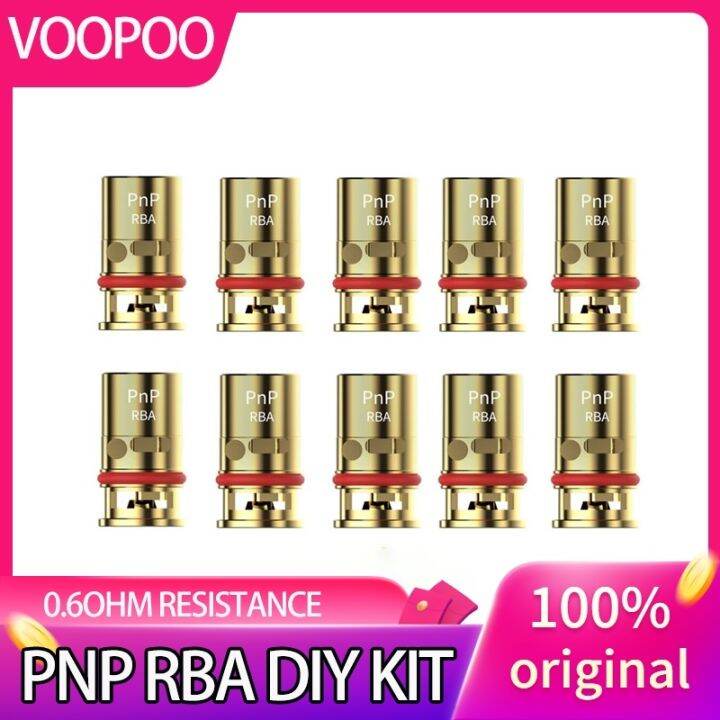 Original VOOPOO PnP RBA 0.6ohm for Vinci X 2 Air Argus Pro X Air GT Drag X Plus Pod SERIES KIT ...