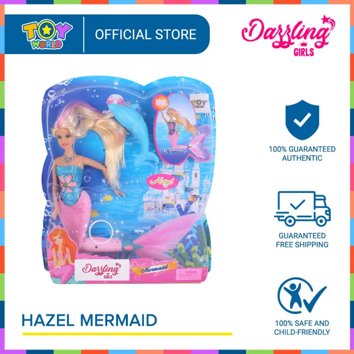 Dazzling Girls Mermaid Magic - Hazel - Magical Mermaid Doll for Kids ...