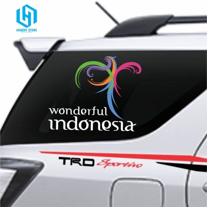 CUTTING STICKER WONDERFUL INDONESIA / PESONA INDONESIA UKURAN 35X29 CM ...