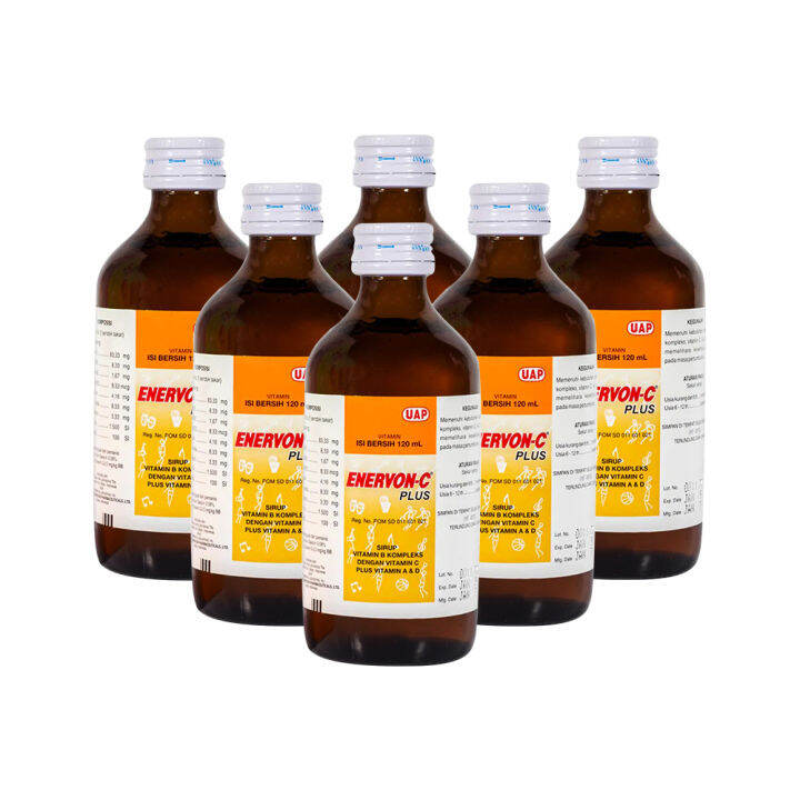 Enervon-C Plus Syrup 120ml x 6 | Lazada Indonesia