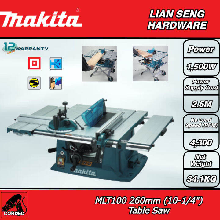 MAKITA MLT100 260MM (10-1/4'') TABLE SAW | Lazada