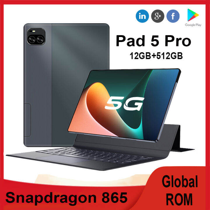 Global Version Pad 5 Pro แท็บเล็ต Android Snapdragon 865 120Hz 11นิ้ว wqhd 2K จอแสดงผล LCD 12GB ...