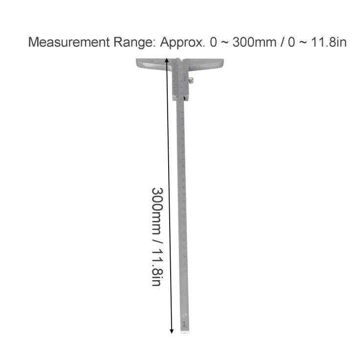 Depth Vernier Caliper, Metal Measuring Tool Calipers for Measurement ...